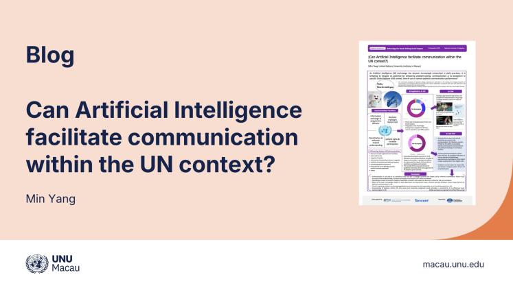 Can Artificial Intelligence Facilitate Communication within the UN ...