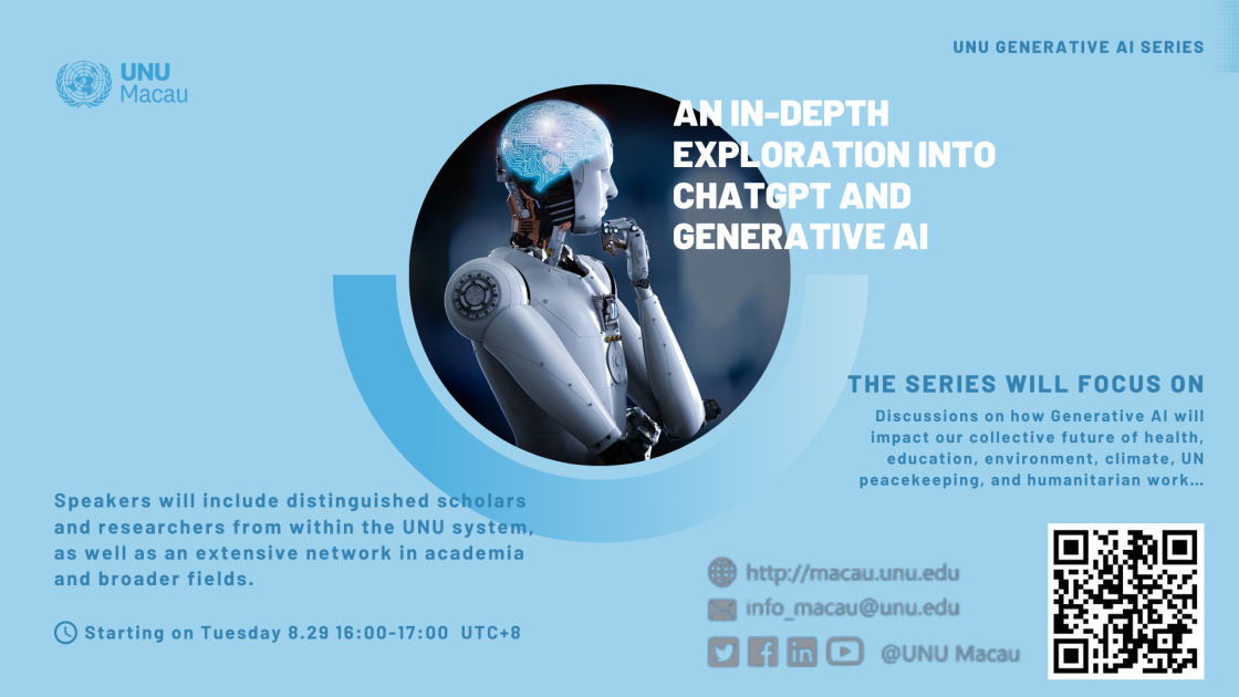 UNU Launches a New Series of Webinar - UNU Generative AI Series: An In ...
