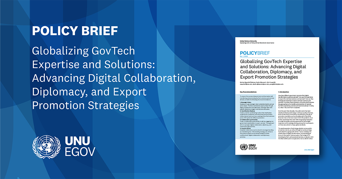 Policy Brief - Explore How Governments Can Globalize Their GovTech ...
