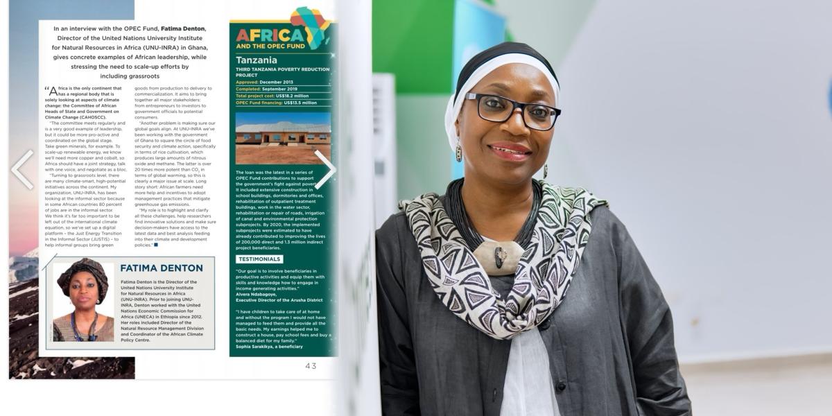 UNU-INRA Director, Dr. Fatima Denton interview with OPEC Fund For ...