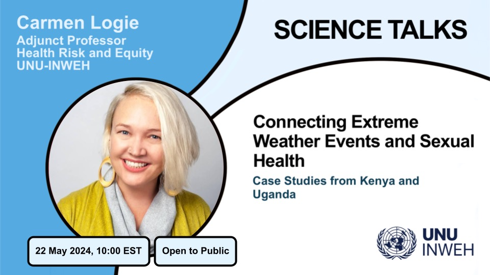 SCIENCE TALKS: Connecting Extreme Weather Events and Sexual Health | United Nations University