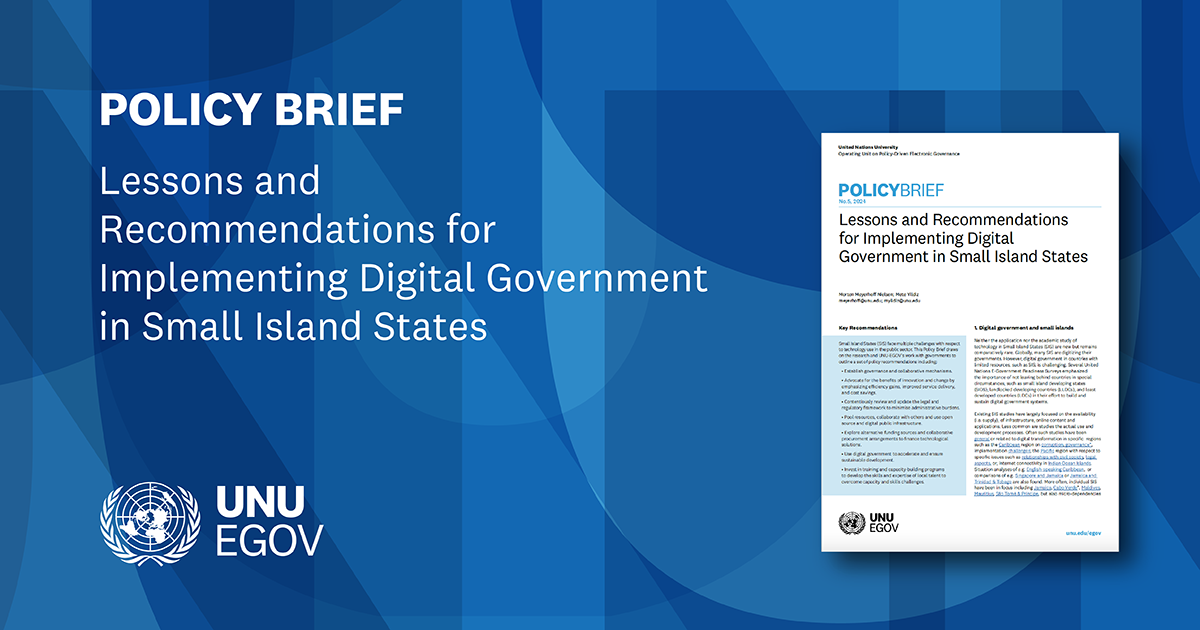 Policy Brief - Digital Government in Small Island States | United ...
