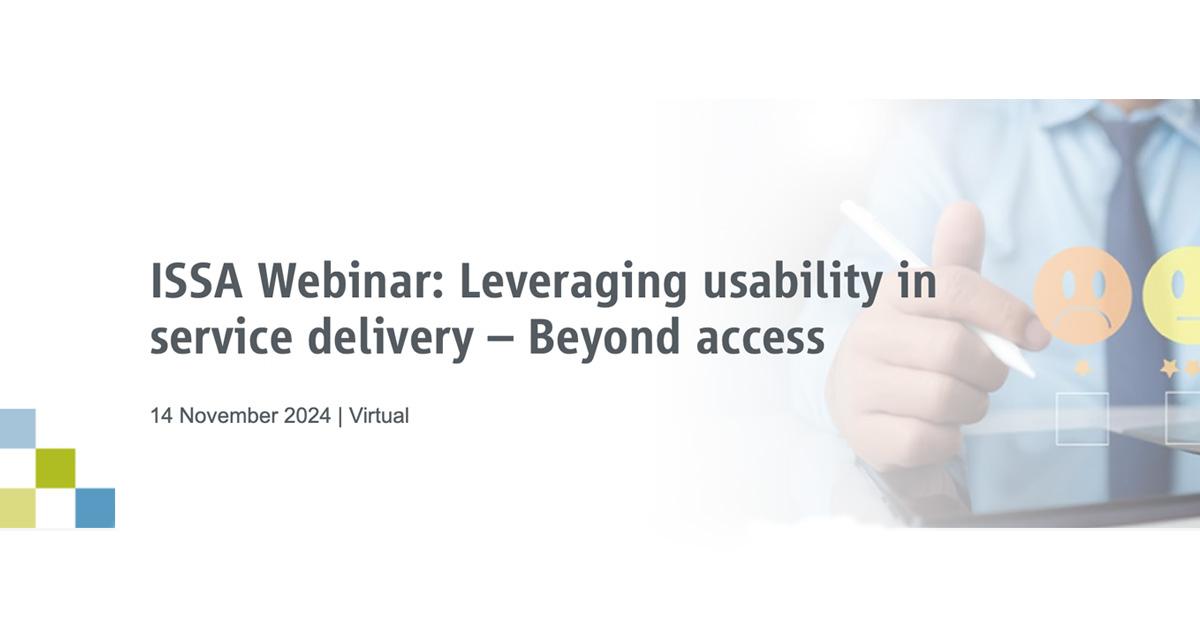 UNU-EGOV Participates in ISSA Webinar on Service Usability and Digital ...