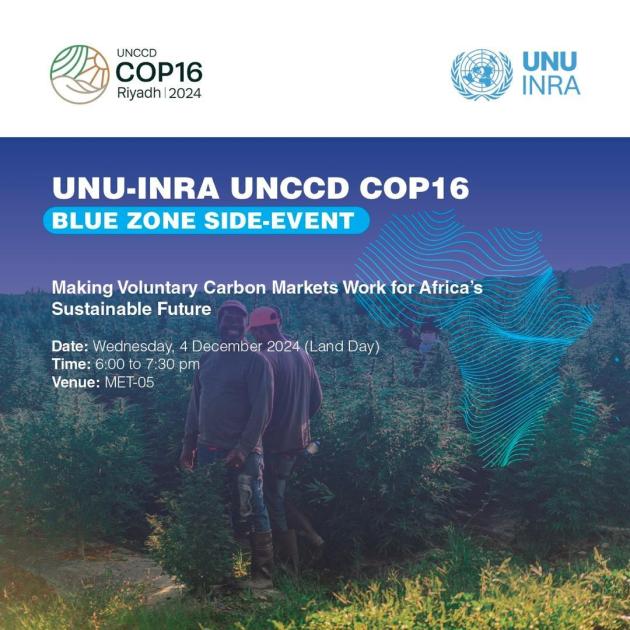 UNCCD COP16: Making Voluntary Carbon Markets Work for Africa’s ...