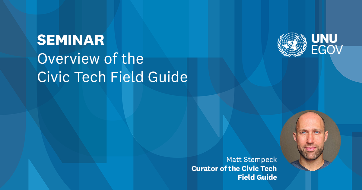 Overview of the Civic Tech Field Guide | United Nations University