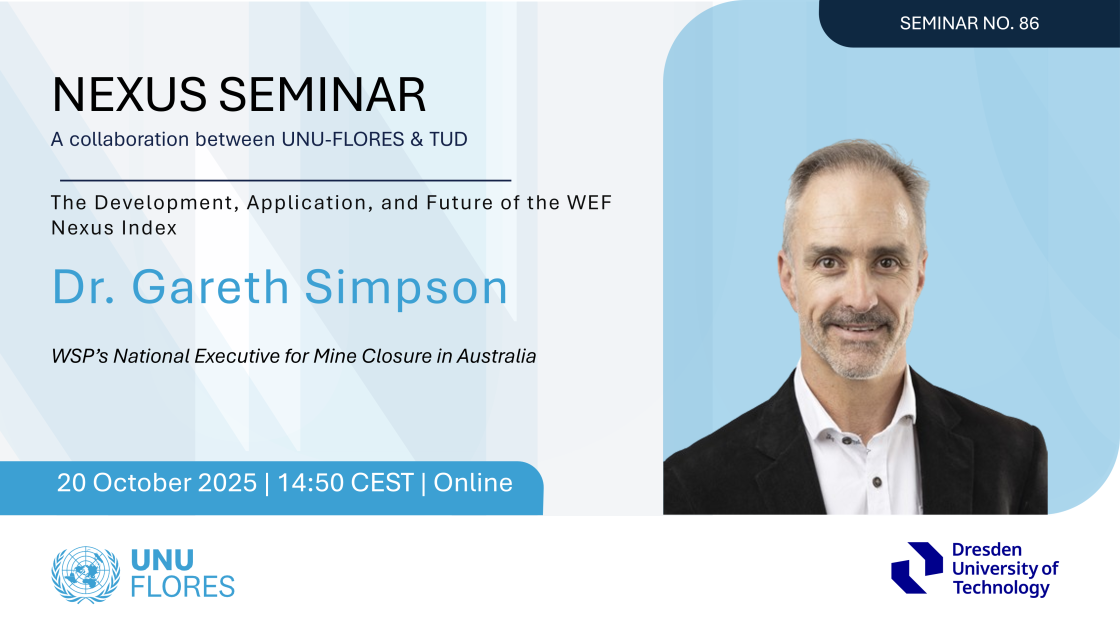Nexus Seminar N.86: The Development, Application, and Future of the WEF ...