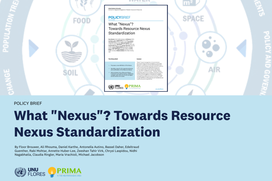 What “Nexus”? Towards Resource Nexus Standardization | United Nations ...